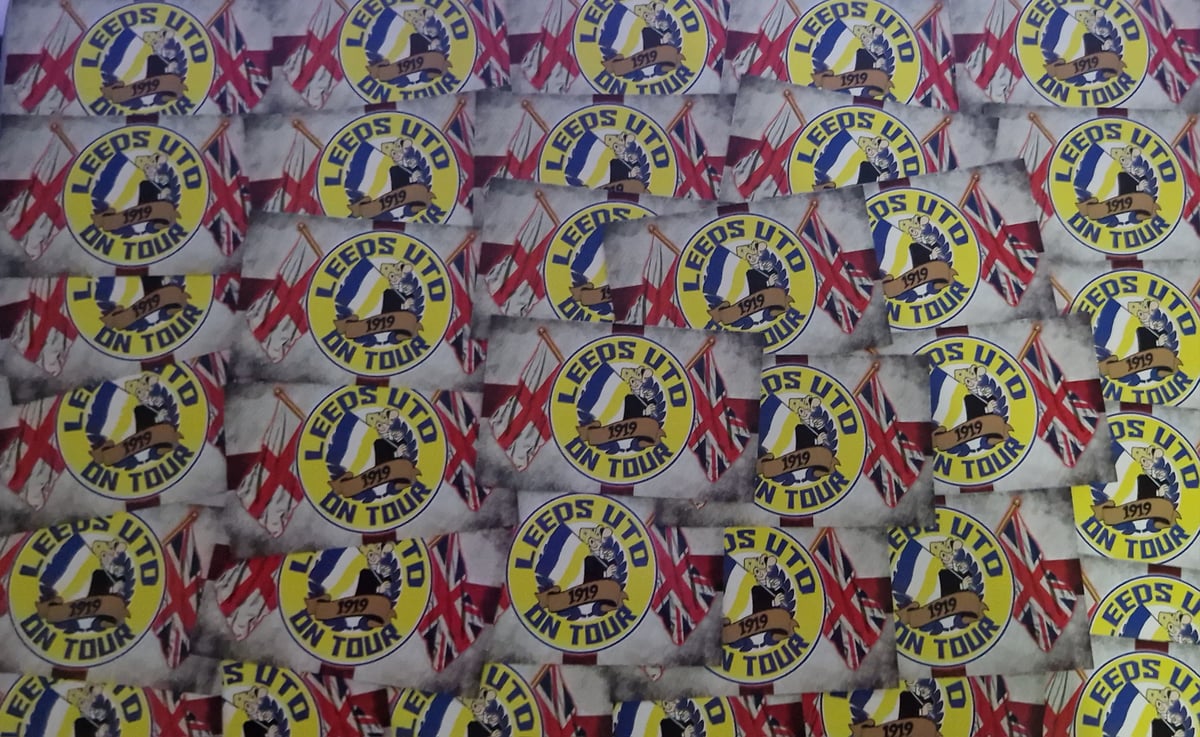 Pack of 8x5cm Leeds United On Tour Football/Ultras Stickers. | Casuals ...