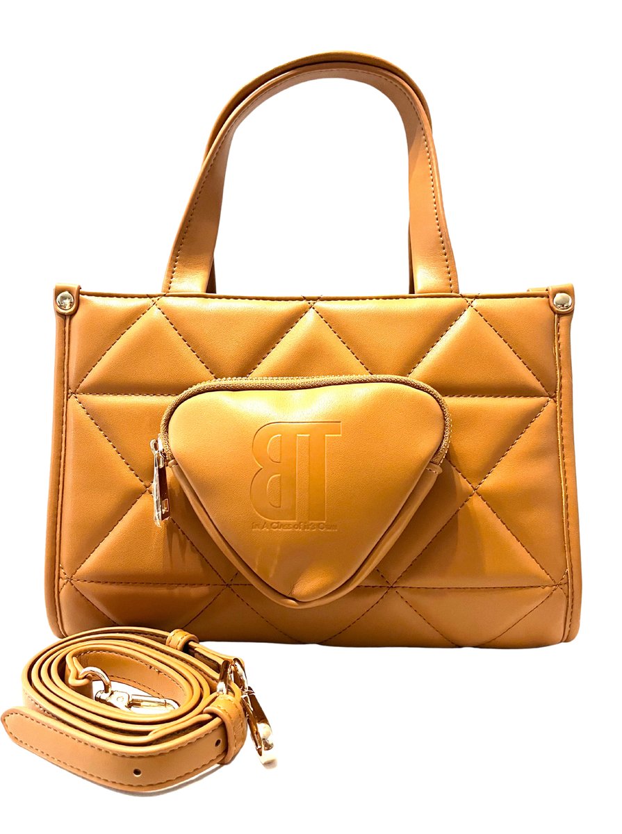 Caramel Triangle Tote & Pouch | Bourgeoisie Things