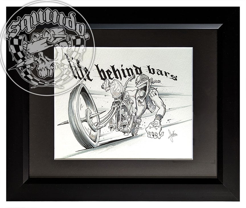 "Behind Bars" ink original | SQUINDO