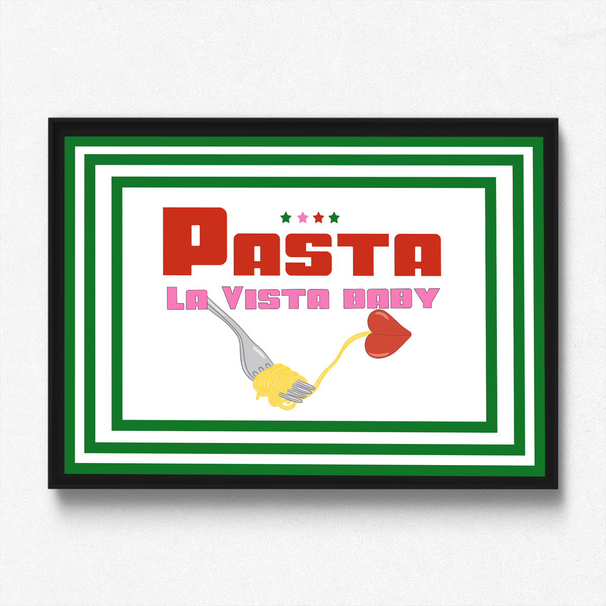 Pasta La Vista Baby Print | Poppy Illustrates