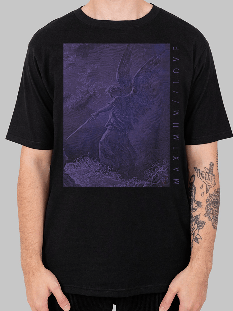 'Feeling It' Oversized Tee - Black Stone Washed | Maximum Love