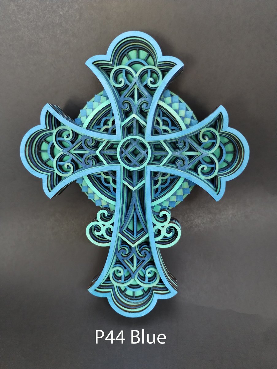 Multi-layered Painted Crosses | Craft Fusion Studio