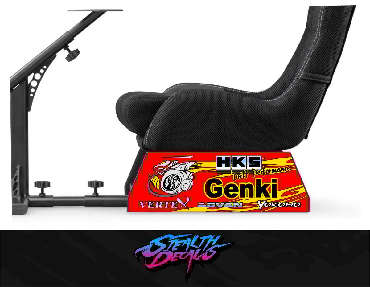 Playseat Evolution/ Revolution Side Panel Livery Stickers Sim Drift HKS ...