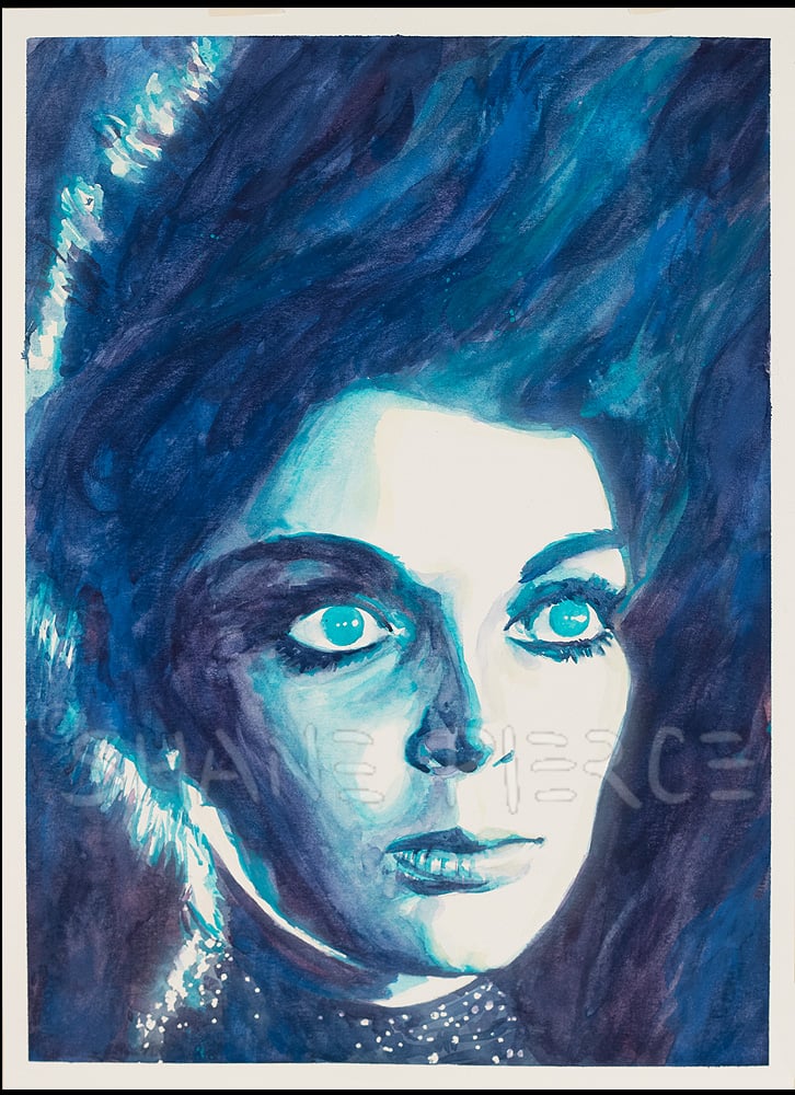 Endless Blue Eyes watercolour | Shane pierce
