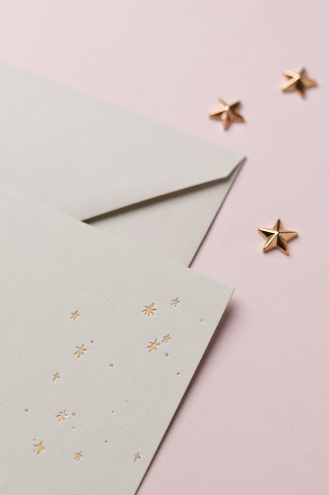 Katie Housley — 6 Foiled Star Notecards + Envelopes