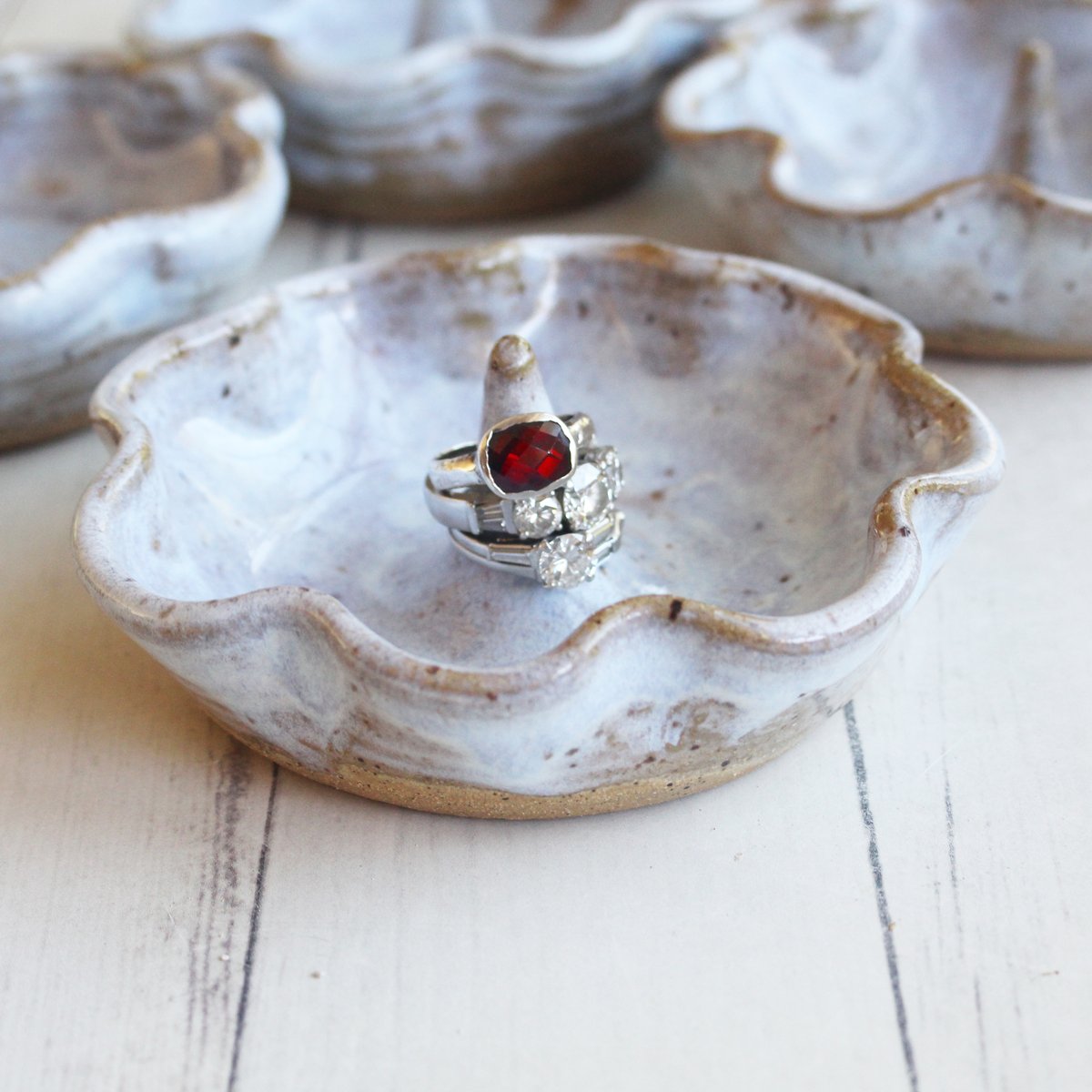 Andover Pottery — Ring Holder, Ceramic Ring Dish Handmade Pottery ...