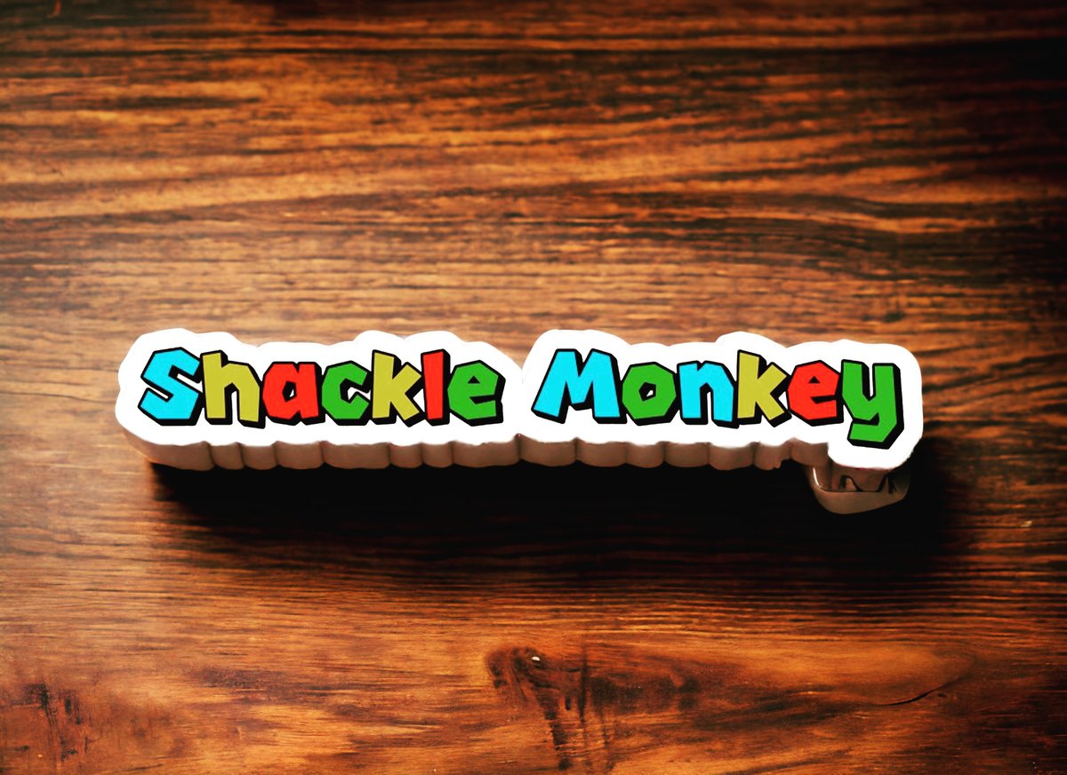 Mario Theme Shackle Monkey Sticker | shacklemonkey