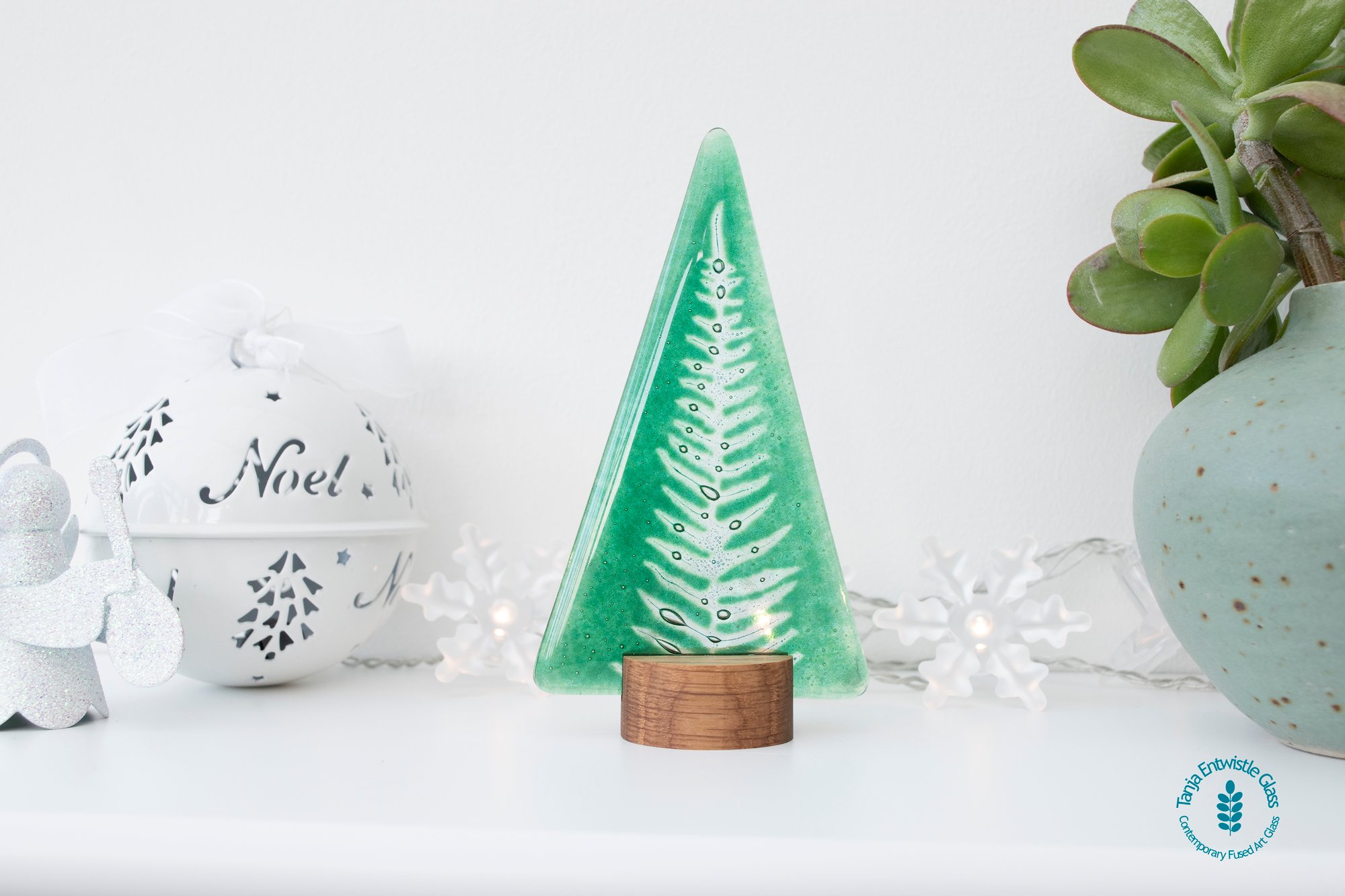 Mini Freestanding Glass Christmas Tree | Tanja Entwistle Glass