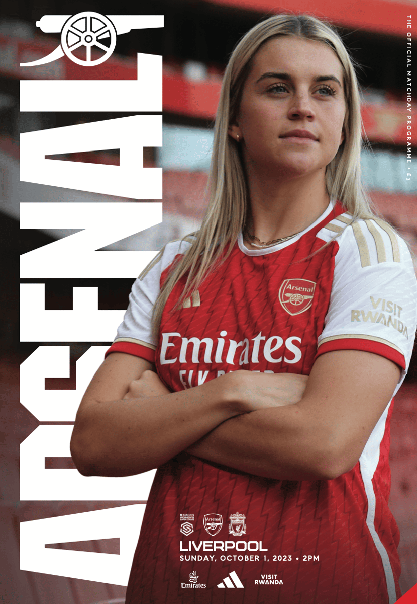 ARSENAL WOMEN V LIVERPOOL WOMEN | SUNDAY, OCTOBER 1 | Arsenalprogrammes