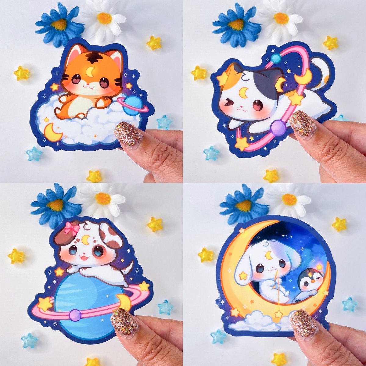 Space Friends Sticker Maemunchiesco