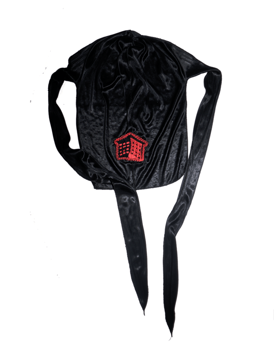 AUTHENTIC HOOD EMBROIDERED SILKY DURAG | publichousingskateteam
