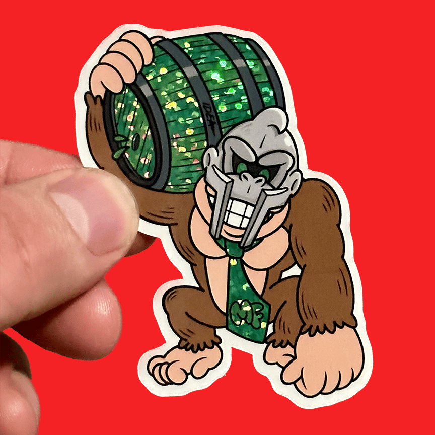 Vomit Spit Glitter Sticker | Ideathegreat