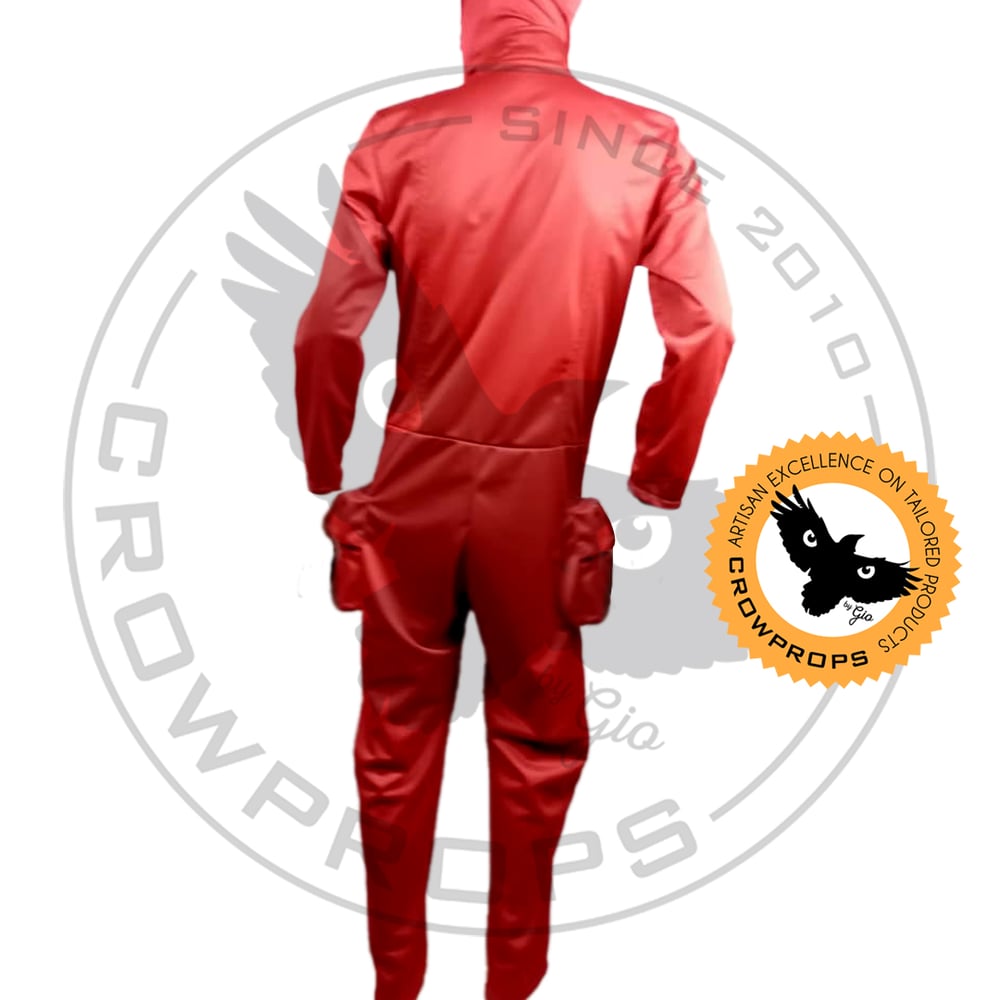 Shinny Red Flightsuit - STANDARD SIZES and TAILORED too, you choose ...