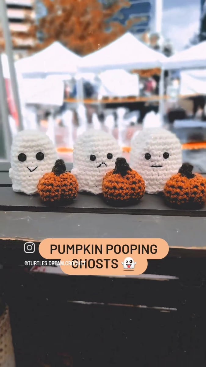Pumpkin Pooping Ghost* | Turtle's Dream Crochet