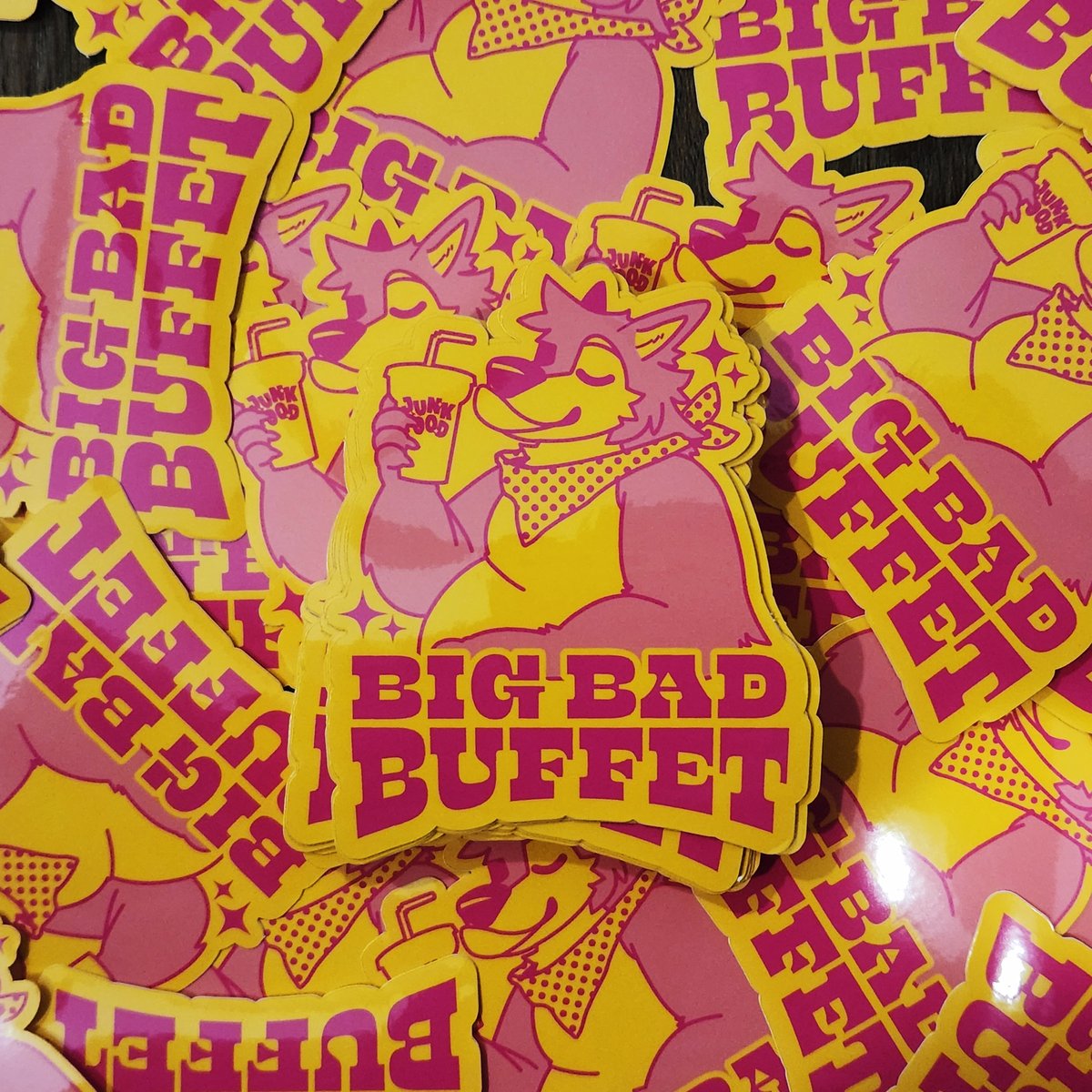 JUNKFOOD Big Bad Buffet sticker | @NONSTOPPUP
