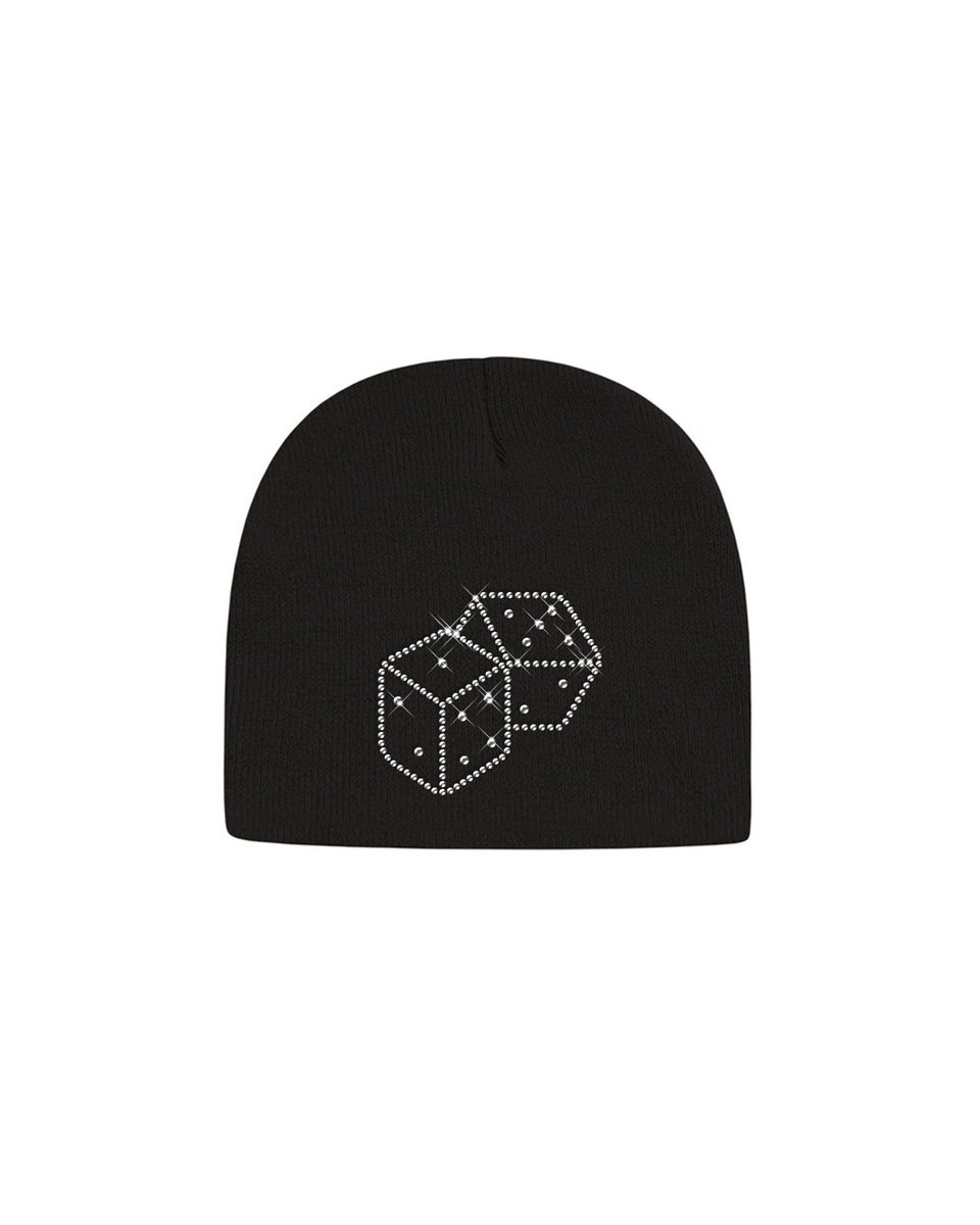 DICE GAME RHINESTONE BEANIE | publichousingskateteam