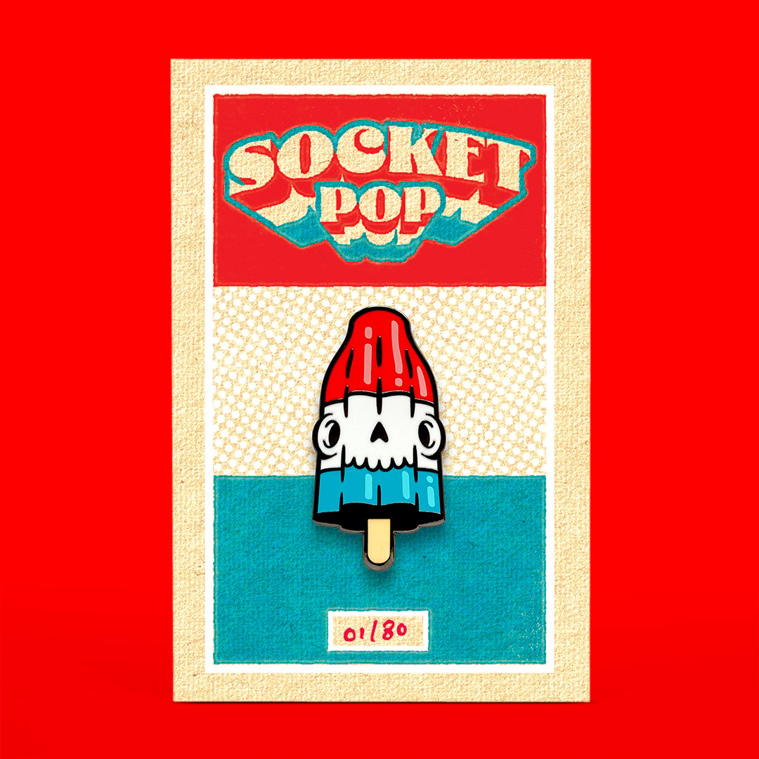 Socket Pop Enamel Pin Badge / jimibiscuits