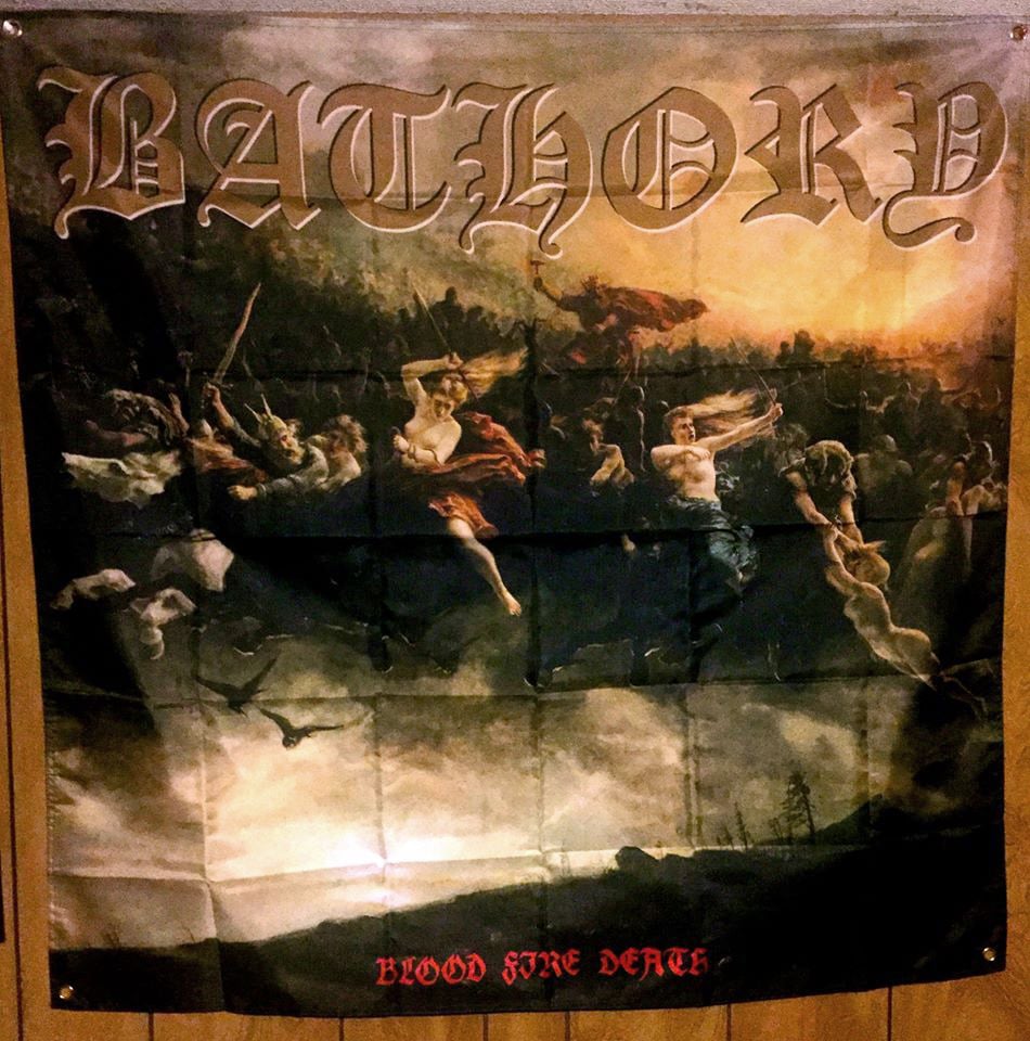 (Pre-Order) BLOOD FIRE DEATH FLAG 3x3ft or 4x4ft | Echoes of Death ...