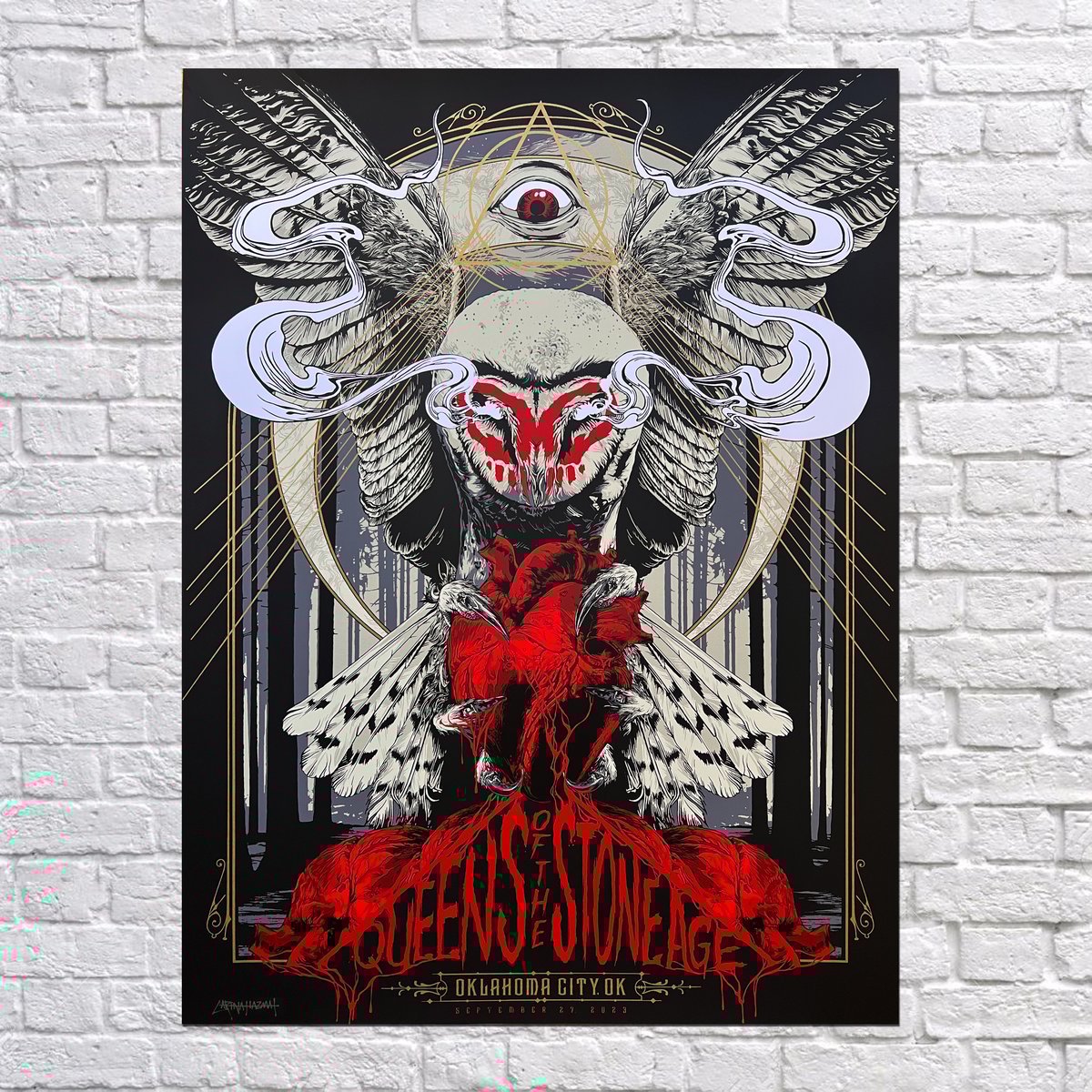 Art of Hazmat — Queens of the Stone Age "Stikini Witch" Oklahoma City, Ok