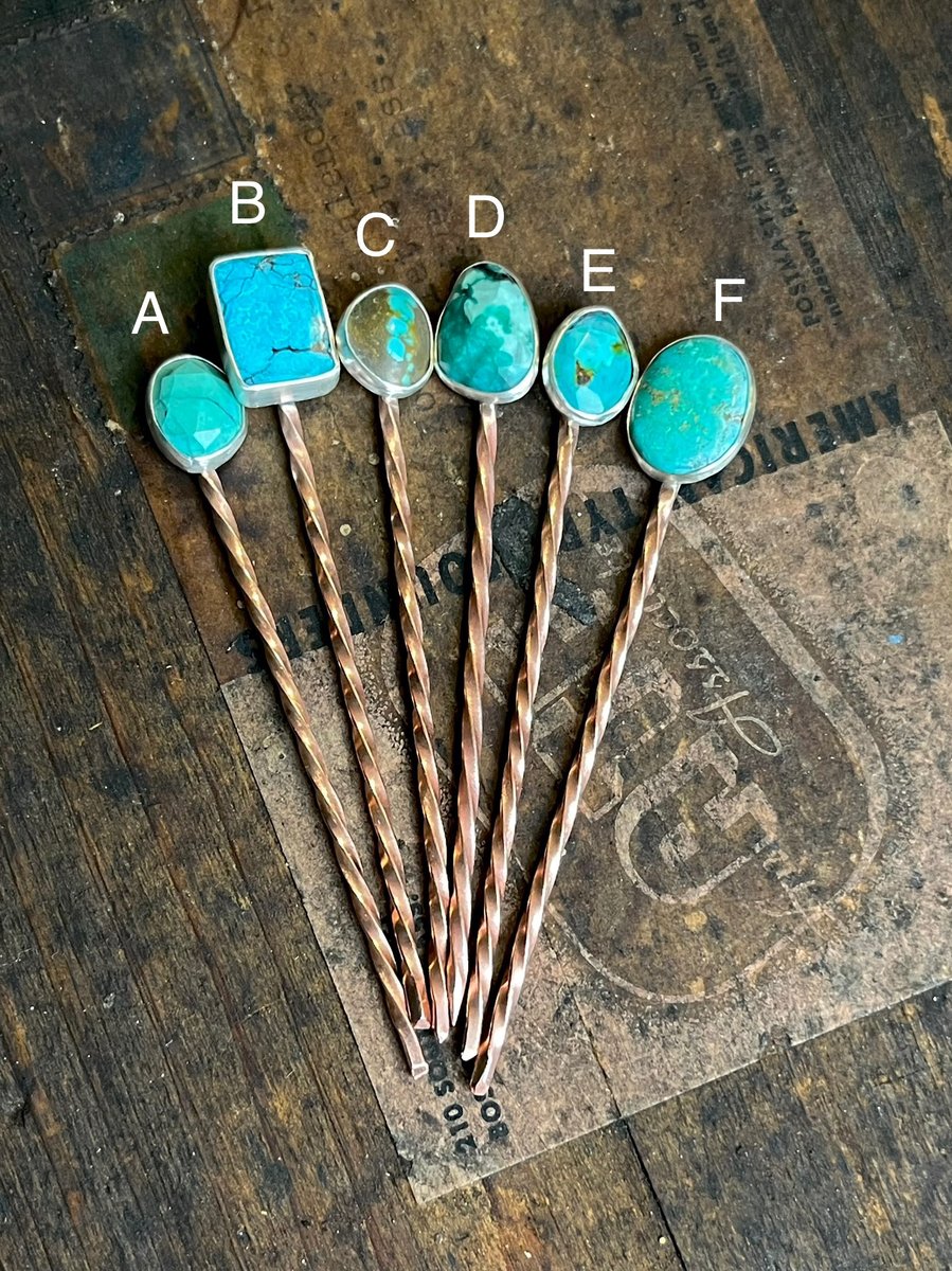 Turquoise Hat Pin | Barn and Brook Supply Co.