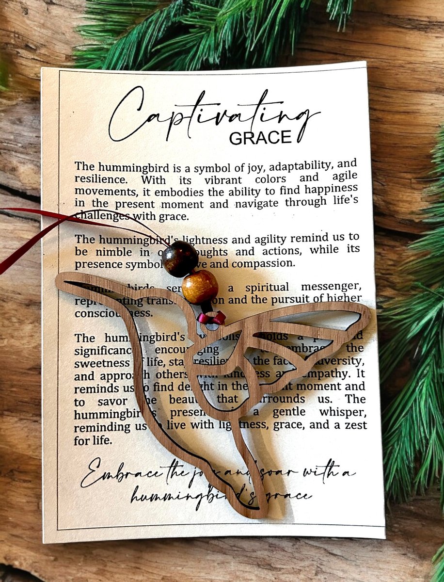 Hummingbird Story Ornament | KySawDustCreations