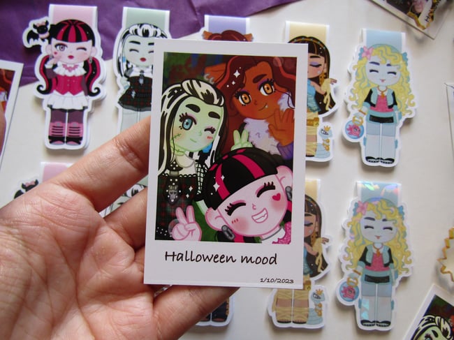 MONSTER HIGH BOOKMARKS + POLAROID | LittleBeth