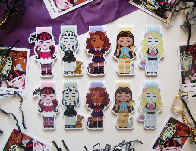 MONSTER HIGH BOOKMARKS + POLAROID | LittleBeth