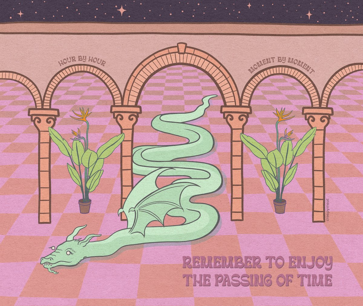 Time Snake Print | CreepyMeat