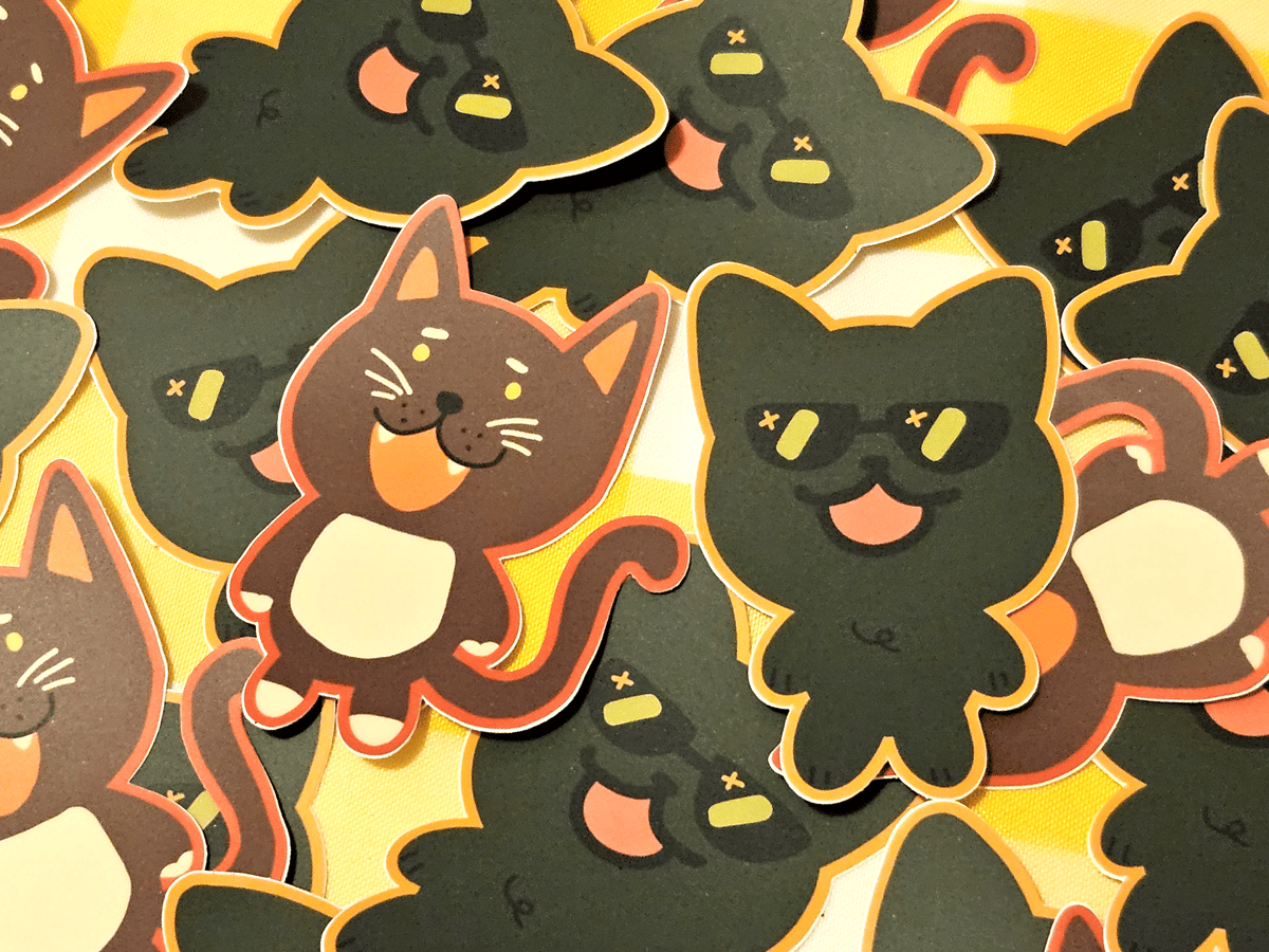 Cat Vinyl Stickers | limpachi