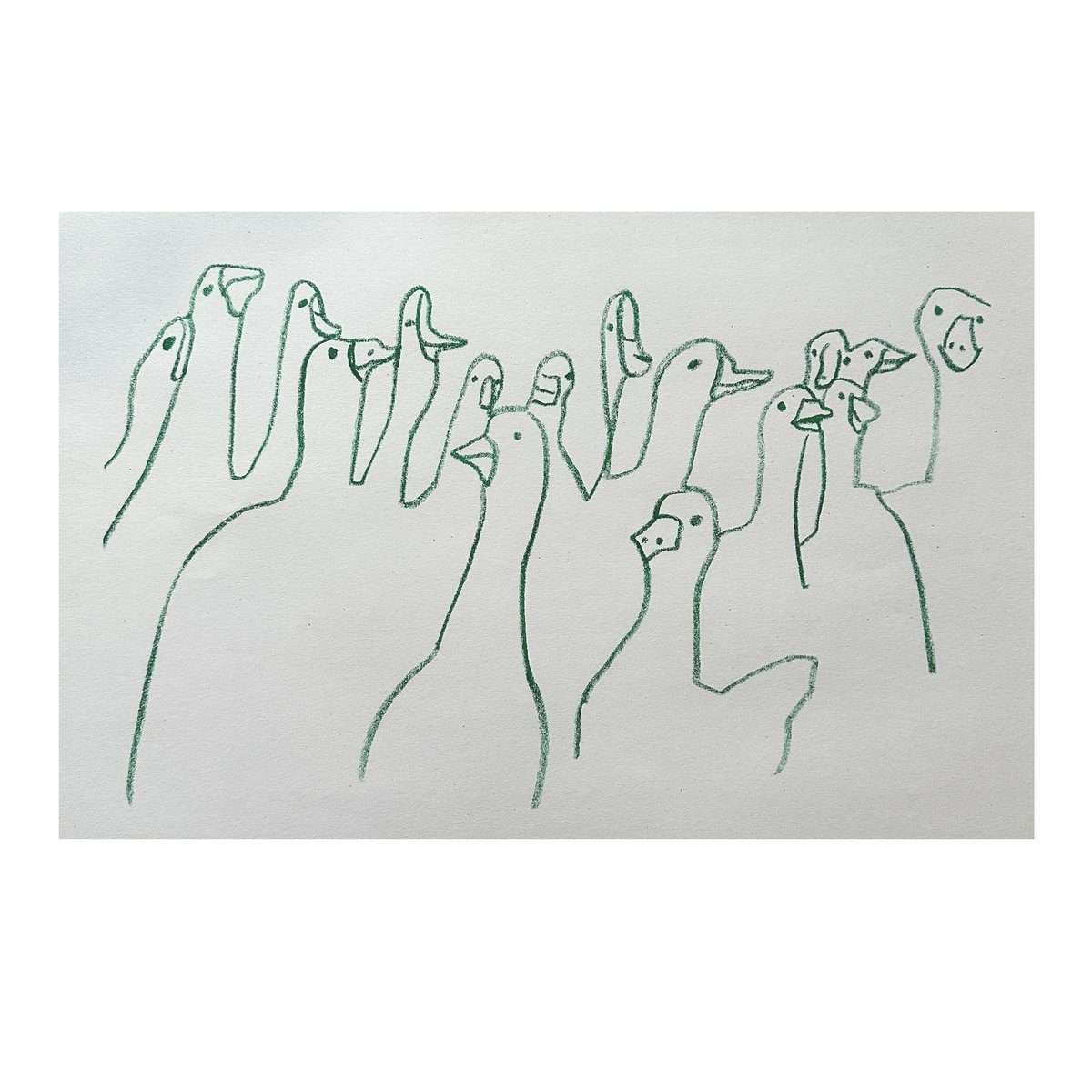 Duck Skyline 11x17" Risograph Print | Carolyn Yoo