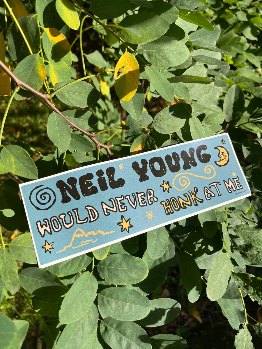 Neil Young Bumper Sticker | ThinkMolly