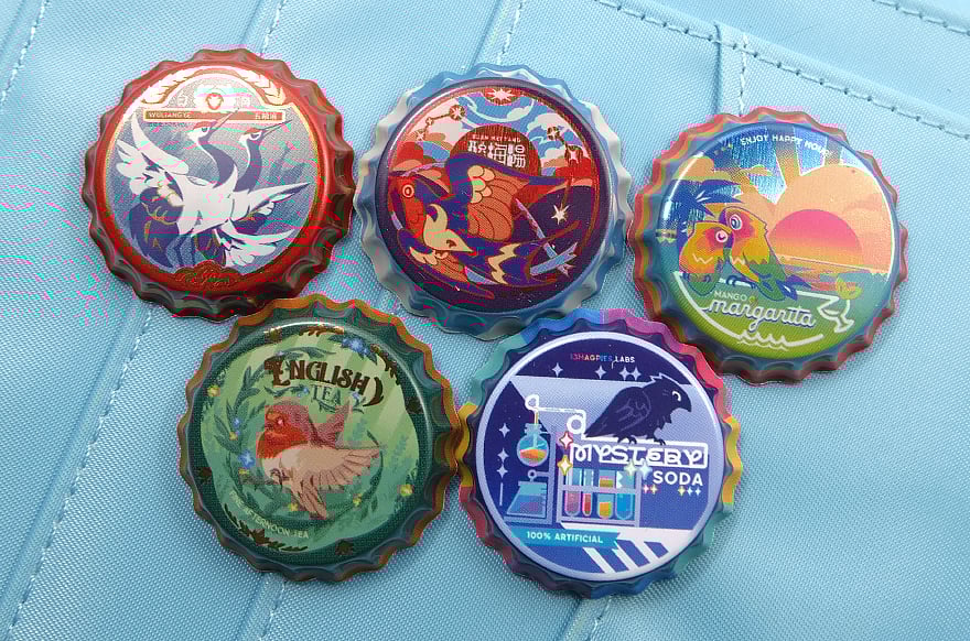 Bottlecap Buttons Series 2 | 13magpies