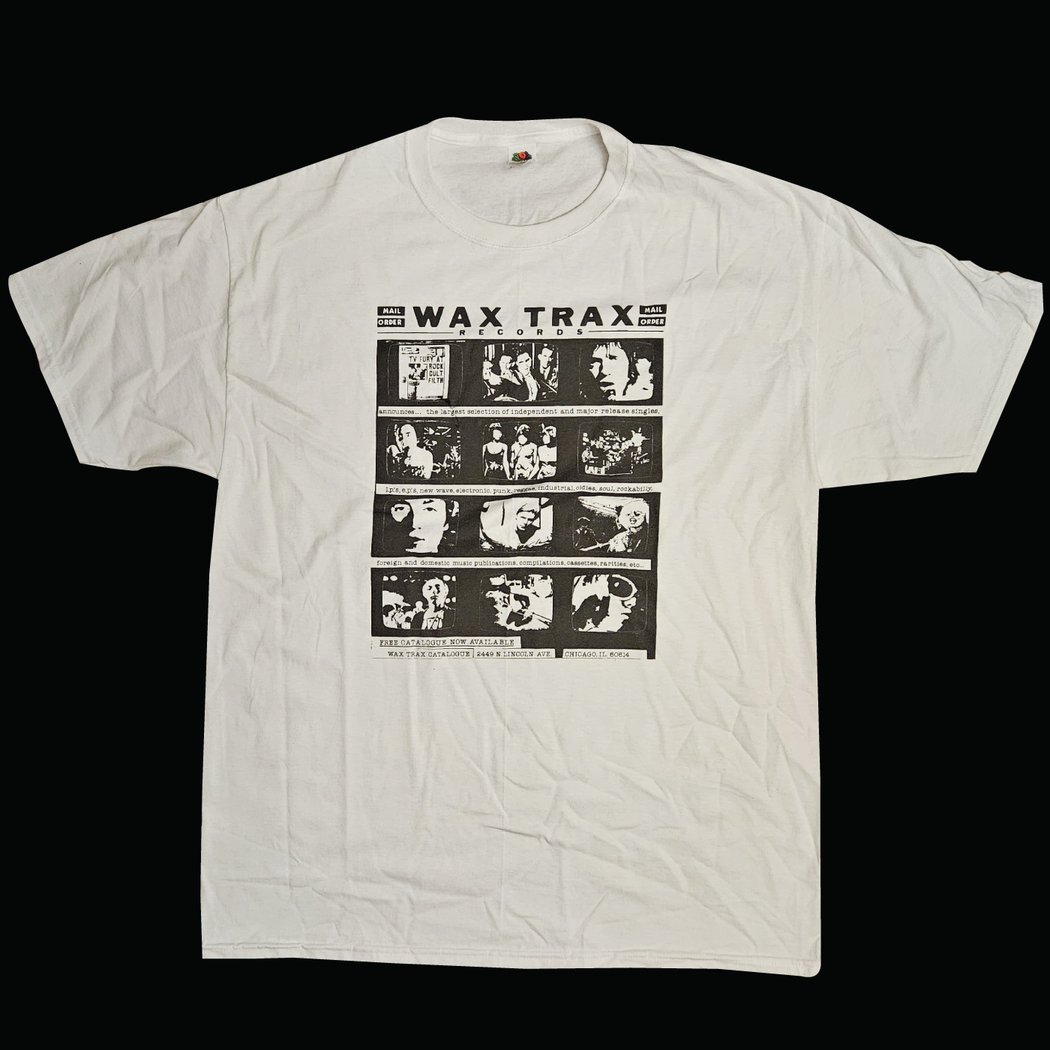 WAX TRAX! - Shirt / Vintage TVAD - White | Wax Trax! Records