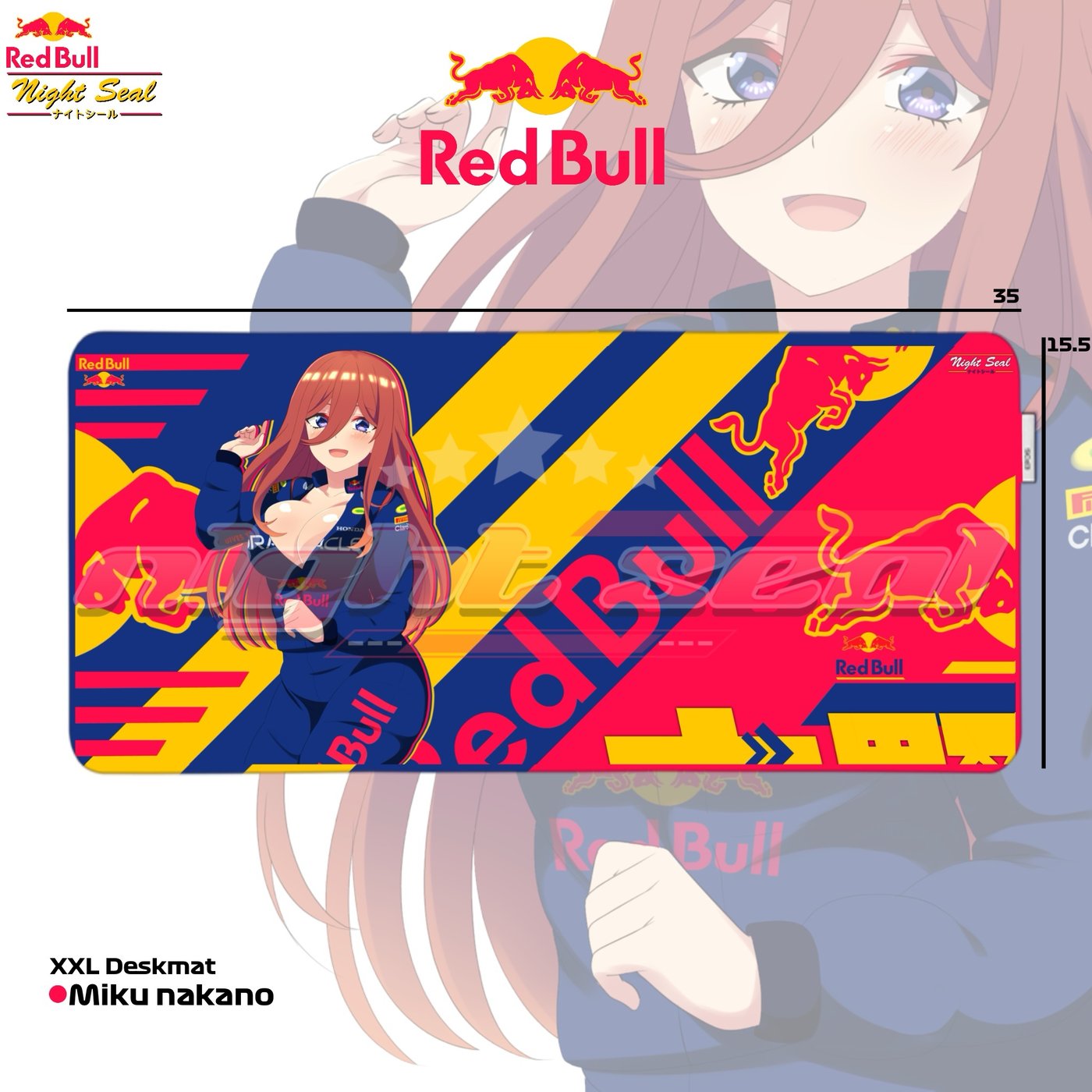 Red Bull V.1 / XXL Desk mats | NightSeal77