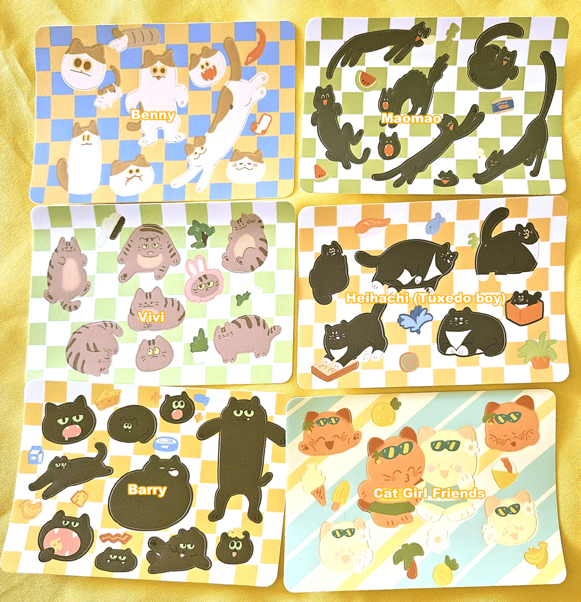 Kitty Vinyl Sticker Sheets | limpachi