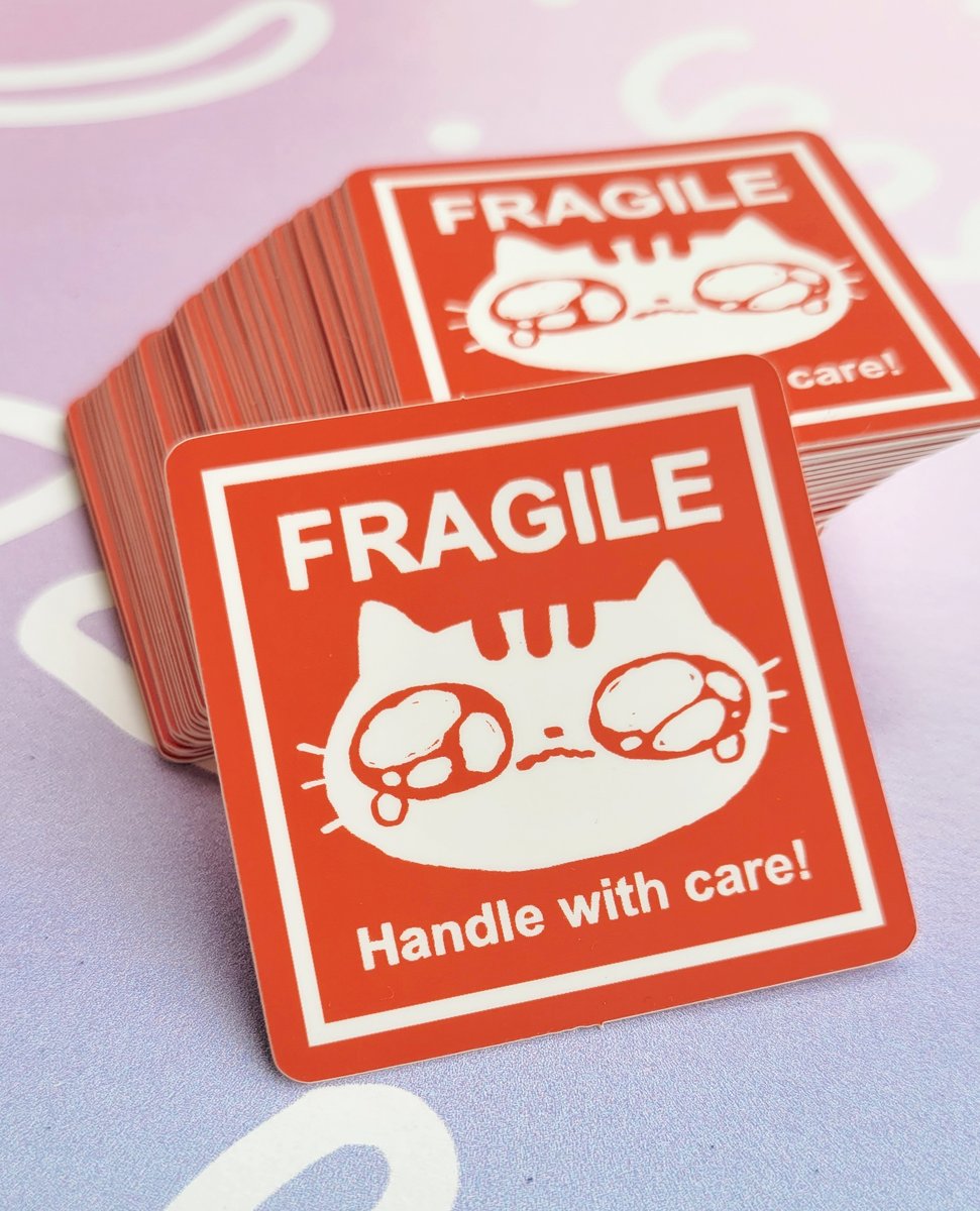 Fragile Sticker | Potoh's Merch