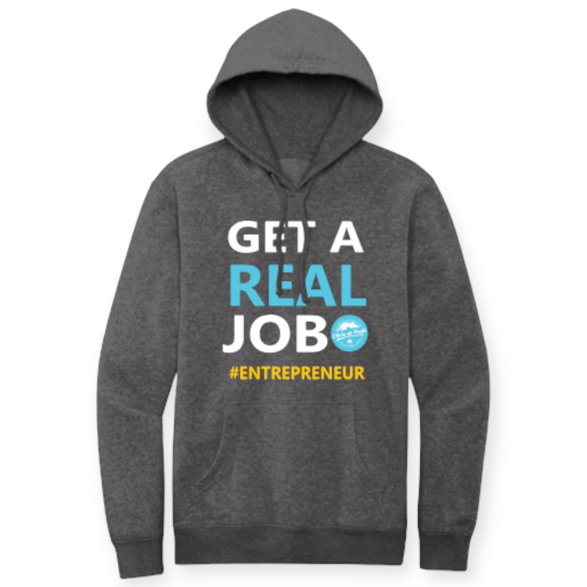 "GET A REAL JOB" Hoodie | Chrisatpeak