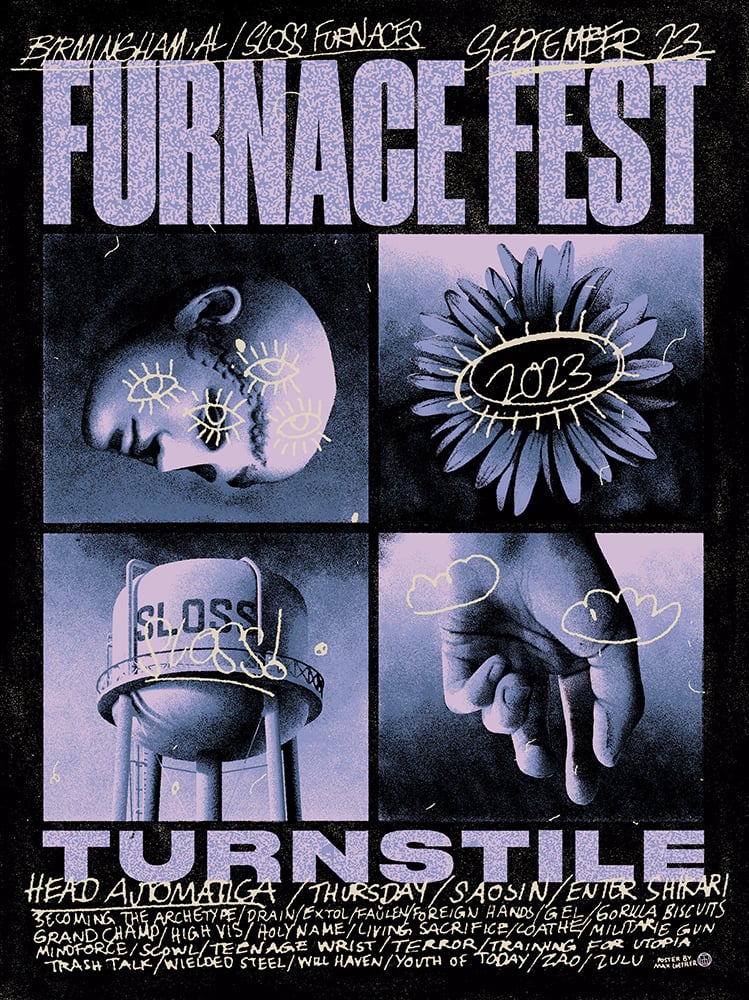 'Furnace Fest - Day II Poster 2023' | Max Löffler Illustration
