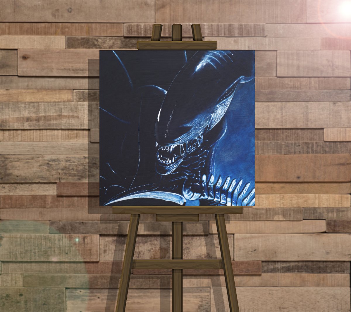 Ross Baines Art — ALIEN - ORIGINAL PAINTING