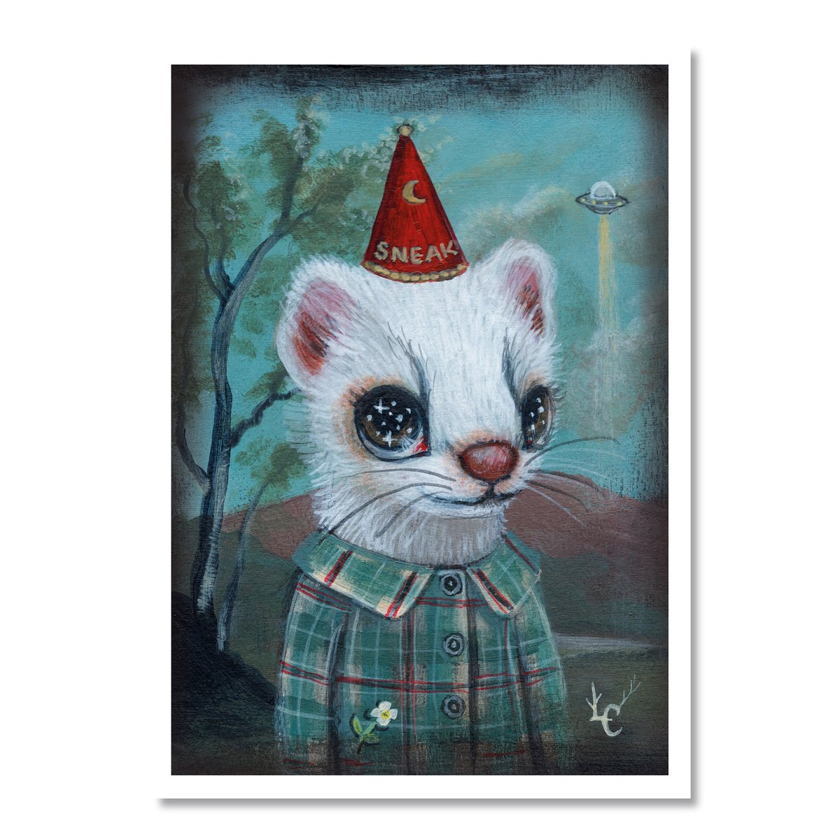 Sneaky Weasel (Mini Print) | 64 Colors