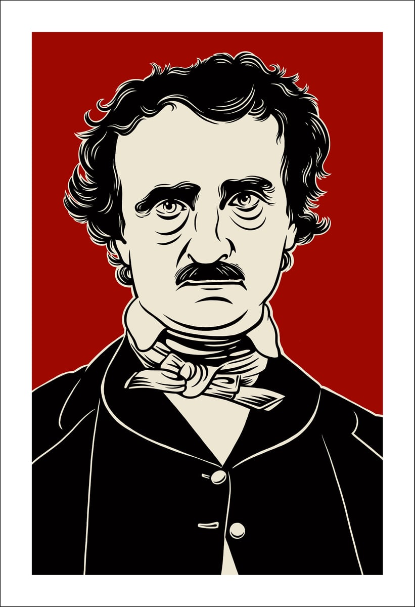 Edgar Allan Poe Print | Allen Crawford