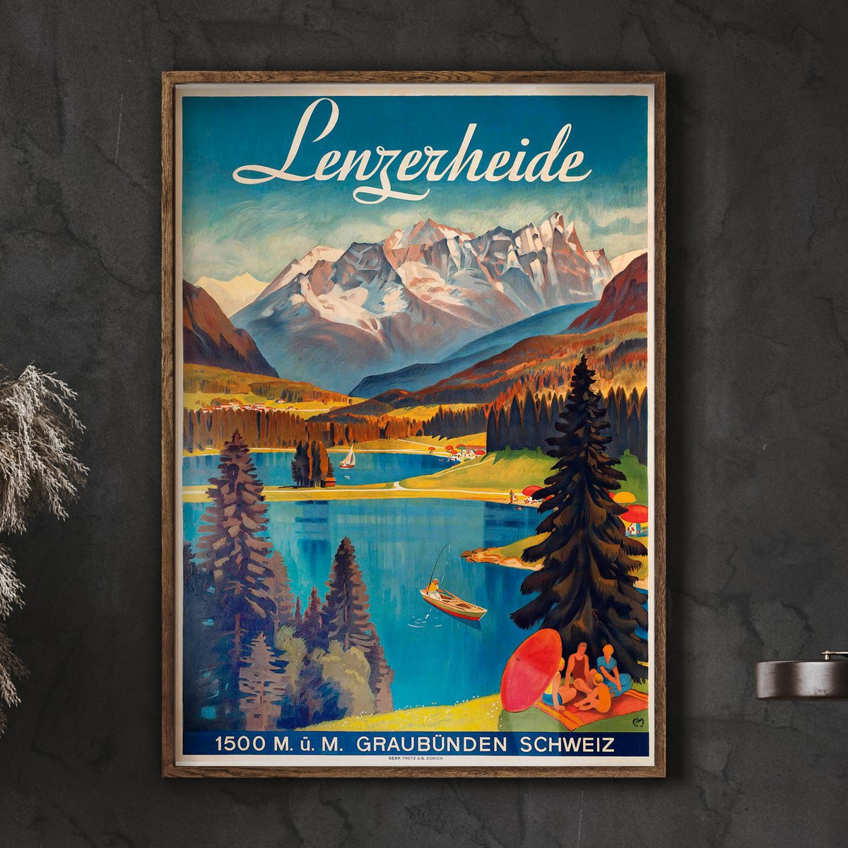 Lenzerheide | Carl Moos | Vintage Travel Poster | Home Decor | The ...