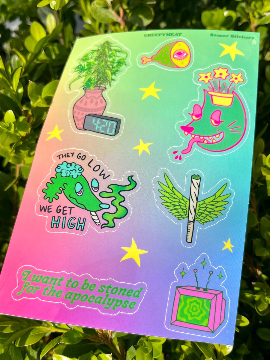 420 Sticker Sheet | CreepyMeat