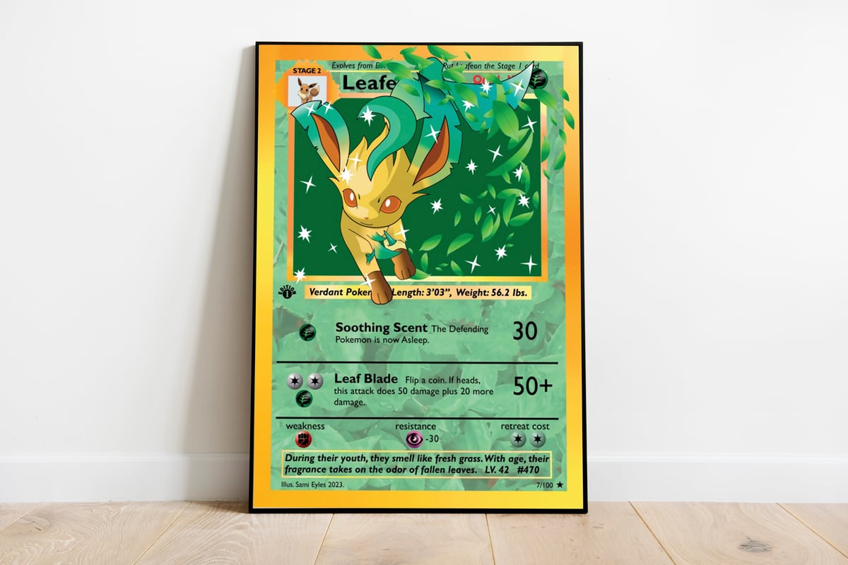 Leafeon Premium FanArt Print | Manga Market