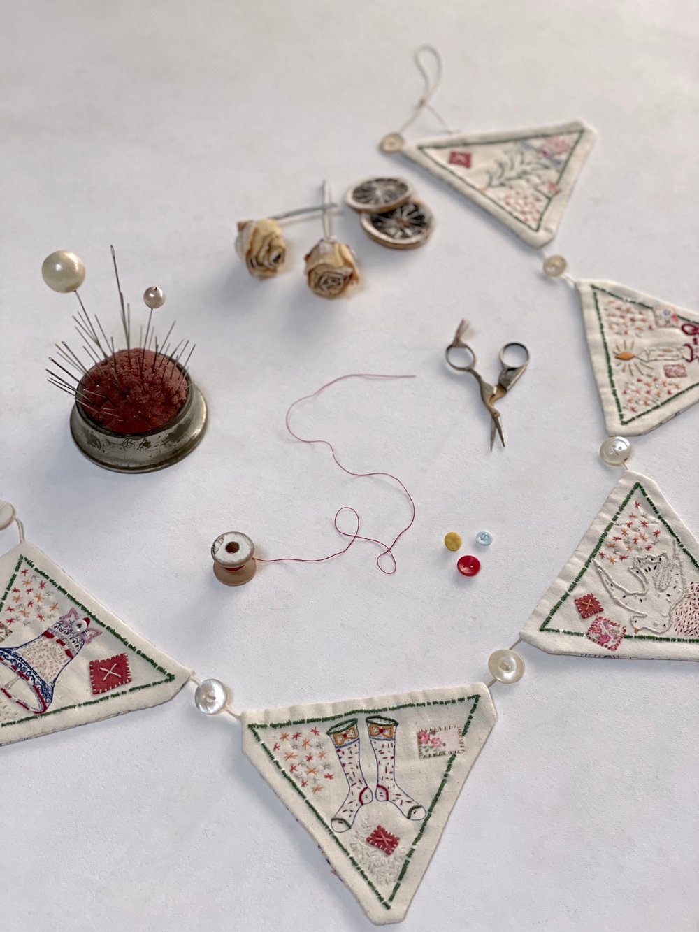 Festive Flags (Embroidery Project) | Jessie Chorley the shop