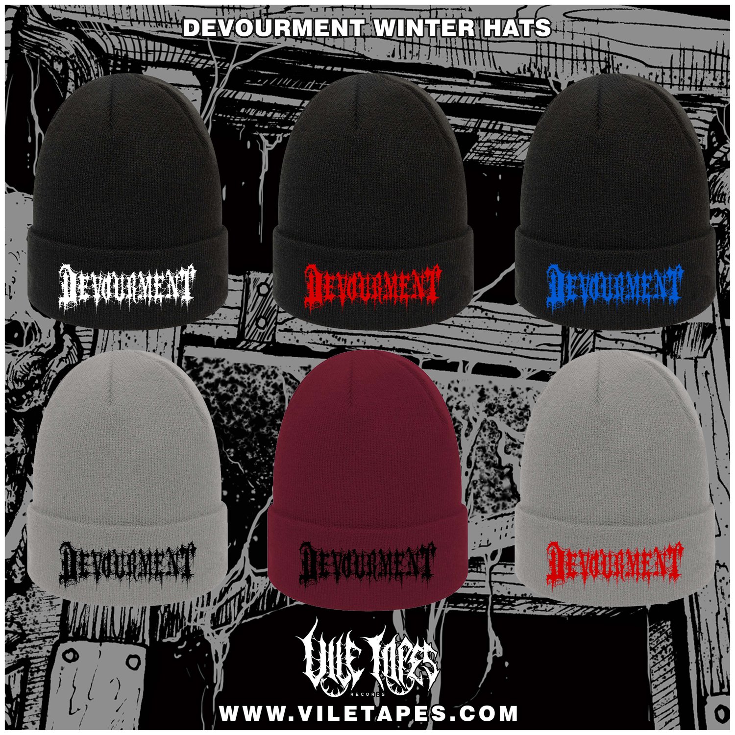 DEVOURMENT WINTER HATS | viletapesrecords