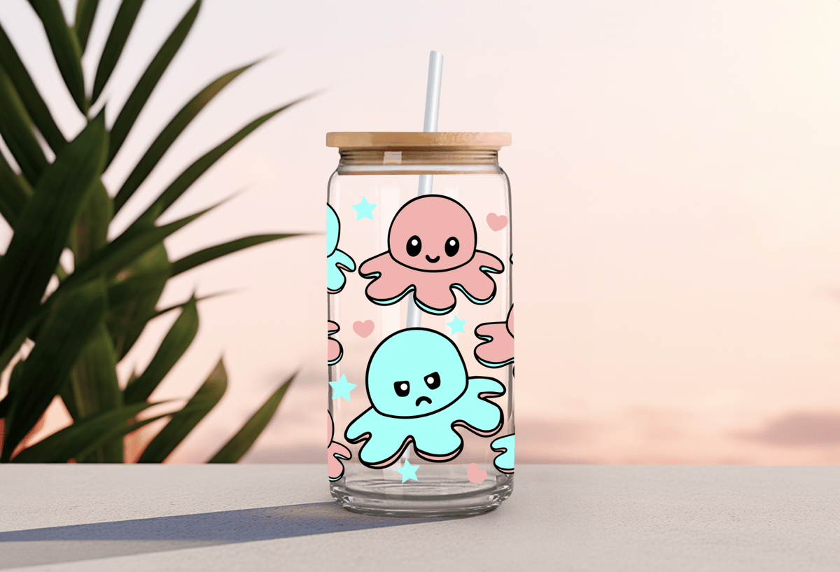 Mood Octopus Libby Can Glass | Royal Apple Berry