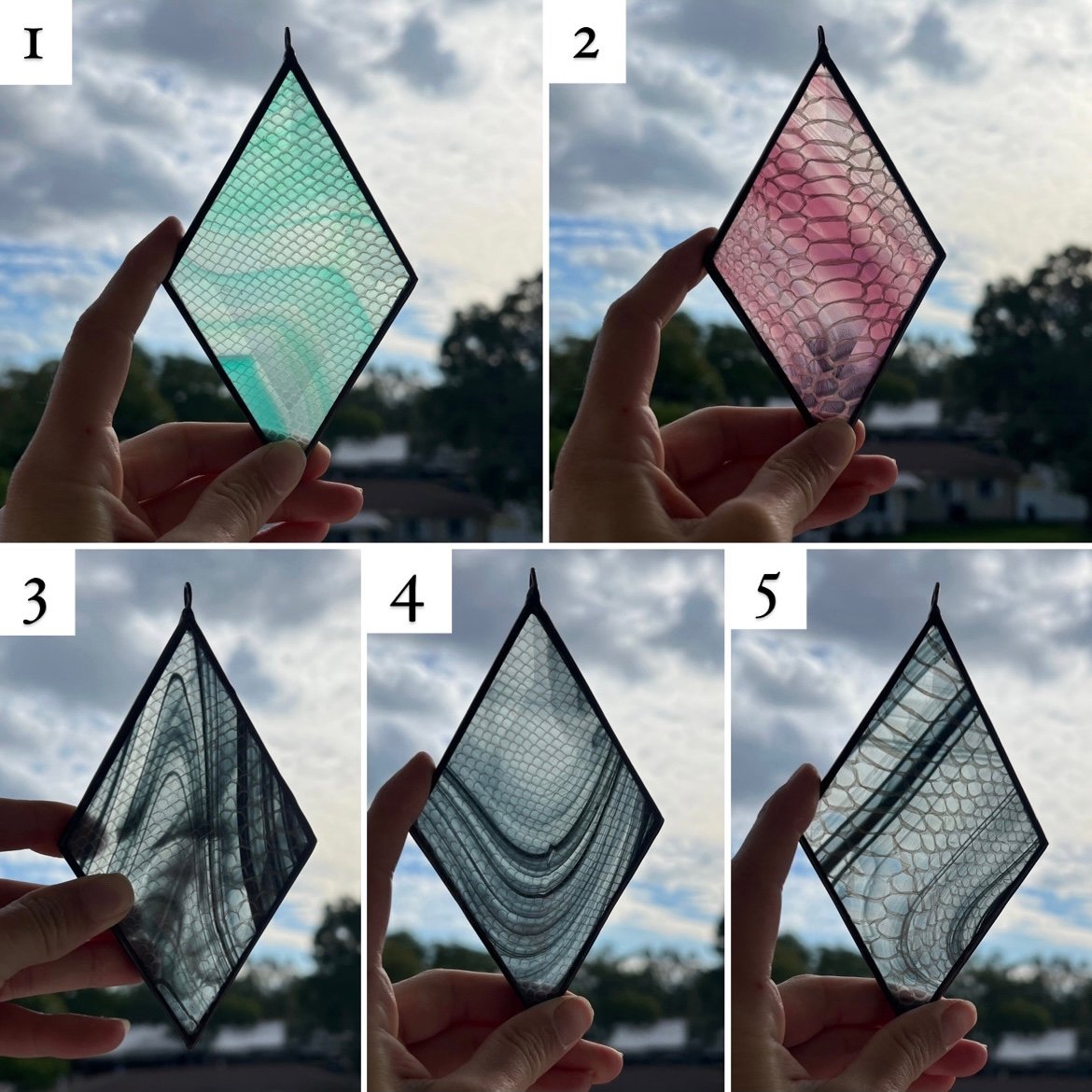 Finished Snake Gem + Dichroic Gems | Erin Glassworks