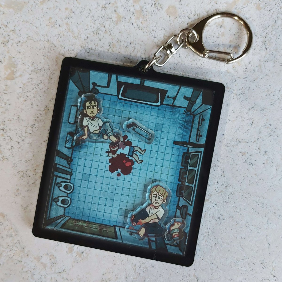 Saw bathroom shaker charm | Tinymintywolf