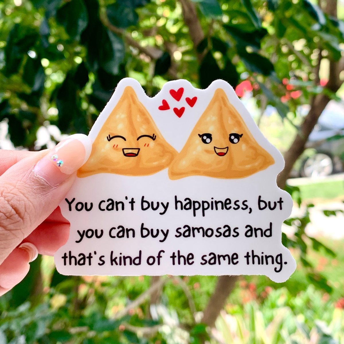 Samosa Love Matte Sticker | Farrin Creates